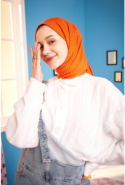 ASL Boutique Kraş White Şal