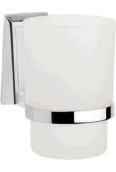 Damla Banyo Piramit Diş Fırçalık ( Krom )