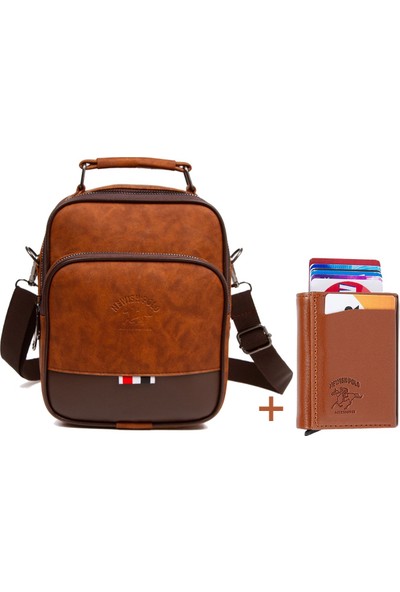 Adelina Kahverengi Crazy Deri El ve Omuz Çanta ve Mekanizmalı Kartlık Set Adelina Kahverengi Crazy Deri El ve Omuz Çanta ve Mekanizmalı Kartlık Set