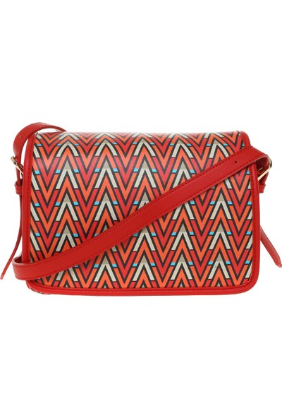 Mario Valentino Suni Deri Kırmızı Kadın Omuz Çantası VBS69909E79