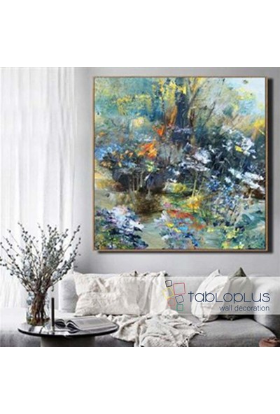 Tablo Plus Deep Forest Yağlı Boya Dokulu Tablo