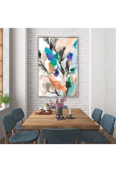 Tablo Plus Abstract Flower Yağlı Boya Dokulu Tablo