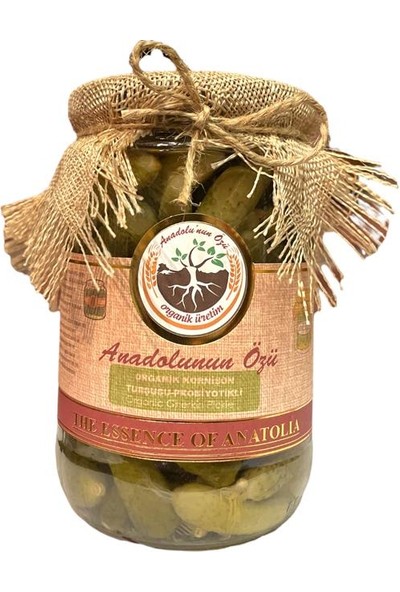 Organik Kornişon Turşusu ''650gr'' Organik Kornişon Turşusu ''650gr''