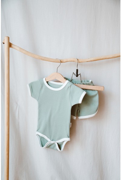 Tarkito Organic Summer Vibes Çıtçıtlı Body ve Şort 2'li Takım