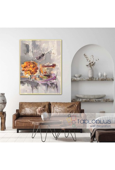 Tablo Plus Soyut Manzara Ağaç Yağlı Boya Dokulu Tablo Tablo Plus Soyut Manzara Ağaç Yağlı Boya Dokulu Tablo