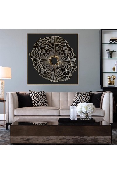 Tablo Plus Flower Of Gold Soyut Işlemeli Tablo Tablo Plus Flower Of Gold Soyut Işlemeli Tablo