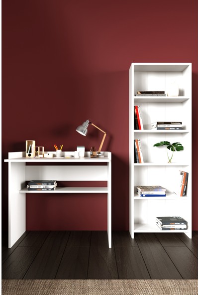 Liyano Çalışma Masası Kitaplık Çocuk Odası Takımı