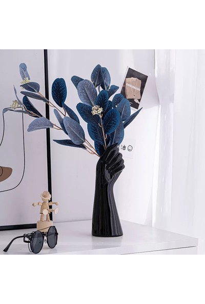 Parla Iskandinav Soyut Çiçek Tutan El Vazo