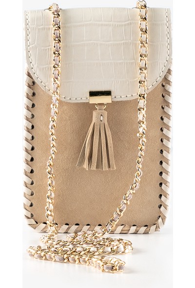 Mini Hakiki Deri Çapraz Çanta