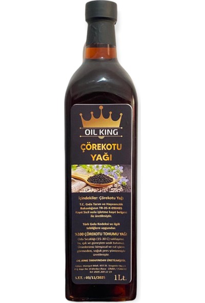 Çörek Otu Yağı 1 Lt (Soğuk Sıkım %100 Saf) Çörek Otu Yağı 1 Lt (Soğuk Sıkım %100 Saf)