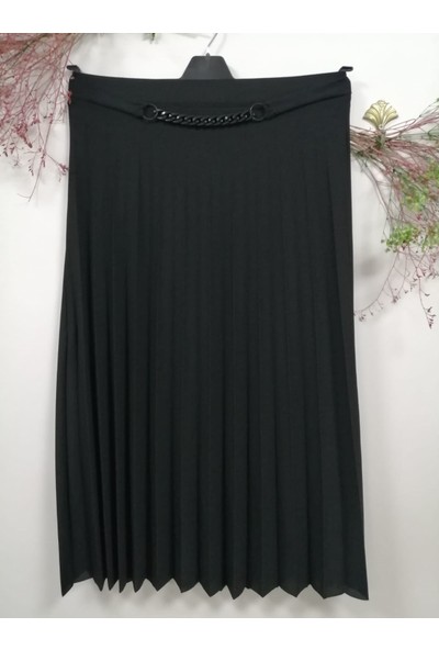 Afili Siyah Zincirli Pilisoli Mira Etek