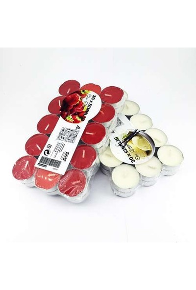 Shoecide Uky Çilek ve Vanilya Kokulu Mumlar 15'li Paket Shoecide Uky Çilek ve Vanilya Kokulu Mumlar 15'li Paket