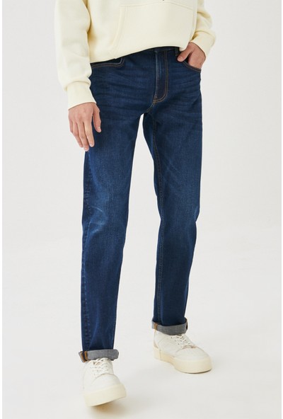 Daren Straight Fit Normal Bel Denim Esnek Jean Kot Pantolon Daren Straight Fit Normal Bel Denim Esnek Jean Kot Pantolon