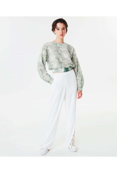 Çıtçıt Aksesuarlı Pantolon