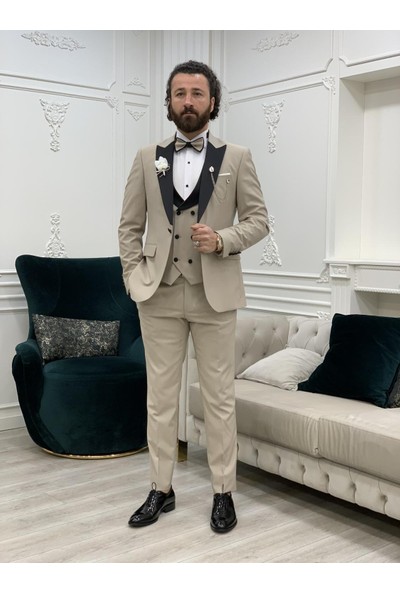 Parez Slim Fit Kırlangıç Yaka Smokin