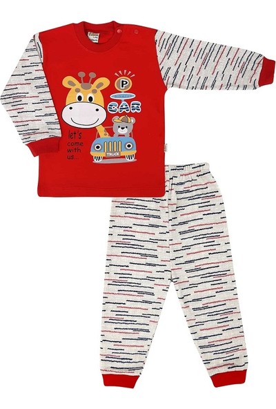 Araba Baskılı Erkek Bebek Takımı