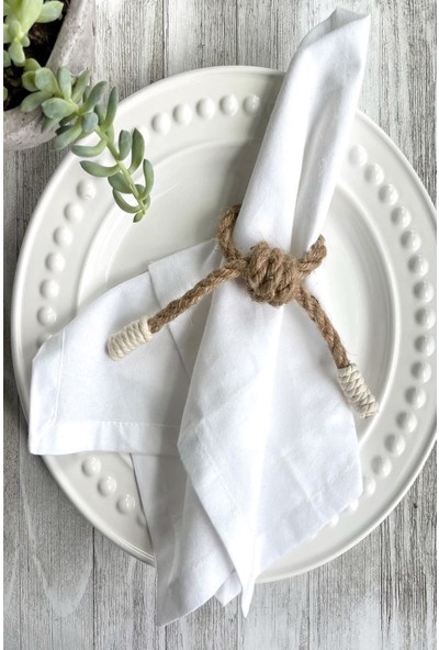 Emtory Home 6 Adet Bohem Naturel Halatlı Peçete Yüzüğü Emtory Home 6 Adet Bohem Naturel Halatlı Peçete Yüzüğü