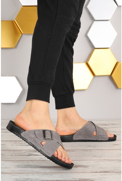 Woggo Ary 36-486 Günlük Kemerli Erkek Terlik