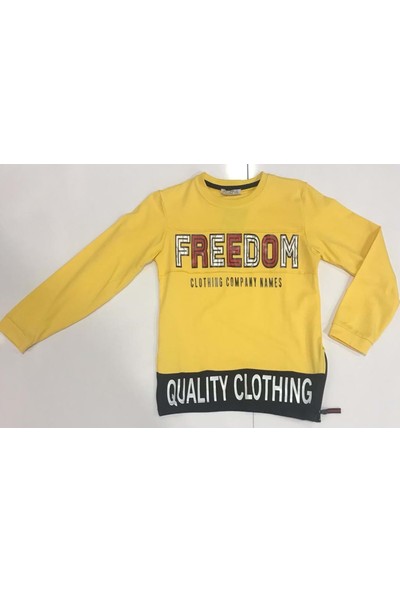 Miniksen Kids Miniksen Freedom Yazılı Erkek Sweat - Sarı - 10YAŞ Miniksen Kids Miniksen Freedom Yazılı Erkek Sweat - Sarı - 10YAŞ