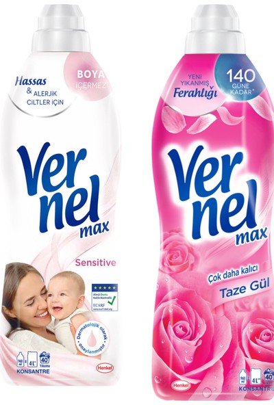Vernel Max Tazegül ve Sensitive 960 ml (2'si Bir Arada)