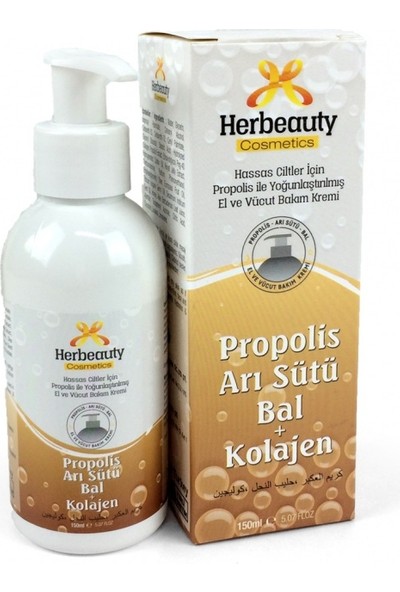 Herbeauty Propolis Arı Sütü Bal +Kolajen 150 ml