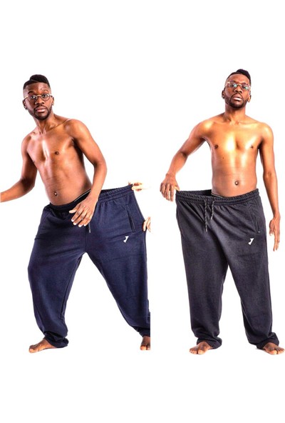 Sersu Pamuklu 2 Adet Büyük Beden Unisex Eşofman & Pijama Altı Sersu Pamuklu 2 Adet Büyük Beden Unisex Eşofman & Pijama Altı