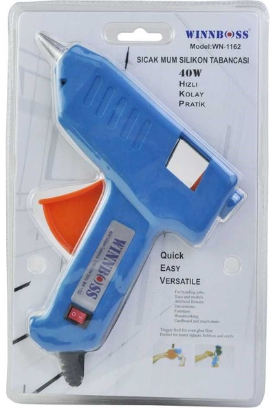 Winnboss 40W Silikon Tabancası Açma Kapama Tuşlu Winnboss 40W Silikon Tabancası Açma Kapama Tuşlu