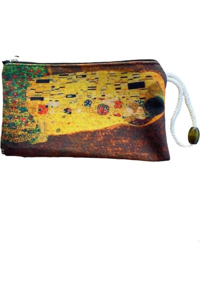 Bez Kalemlik Ipli Baskılı Çanta