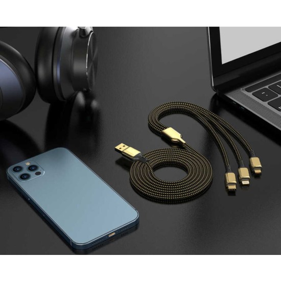 Gerlax Gd-45 3 In 1 Data Cable 1.25M 3A Data Kablo Fiyatı