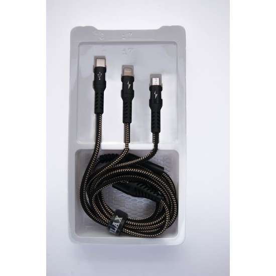 Gerlax Gd-45 3 In 1 Data Cable 1.25M 3A Data Kablo Fiyatı
