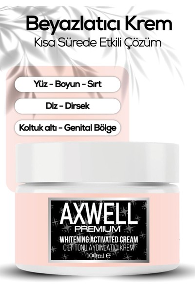 RC COSMETIC Axwell Premium Leke Karşıtı Cilt Beyazlatıcı Krem 100ml RC COSMETIC Axwell Premium Leke Karşıtı Cilt Beyazlatıcı Krem 100ml