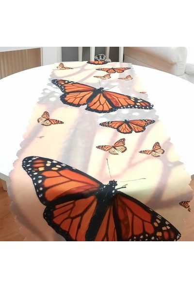 Körfez Kırlent Yaz Desenli Dekoratif Runner Örtü 40X140CM Körfez Kırlent Yaz Desenli Dekoratif Runner Örtü 40X140CM