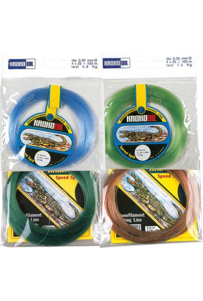 Krokodil Model Paket Balıkçı Olta Misina 100 mt Beyaz Krokodil Model Paket Balıkçı Olta Misina 100 mt Beyaz