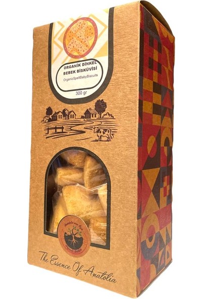 Anadolunun Özü Organik Dinkel Bebe Bisküvisi ''300gr''