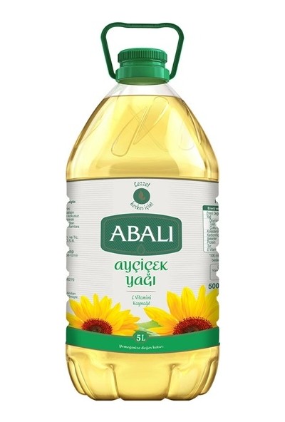 Abalı Ayçiçek Yağ Pet 5 lt 5 Adet Abalı Ayçiçek Yağ Pet 5 lt 5 Adet
