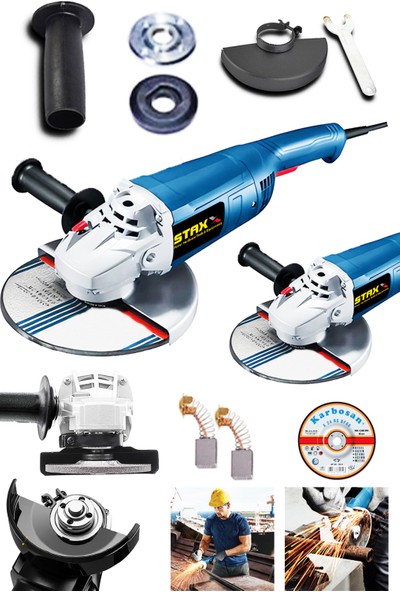 ST180AG 2400W 180MM Büyük Boy Taşlama Makinesi Metal Kesme Spiral Jet Taşı + 180MM Taş Hediyeli ST180AG 2400W 180MM Büyük Boy Taşlama Makinesi Metal Kesme Spiral Jet Taşı + 180MM Taş Hediyeli
