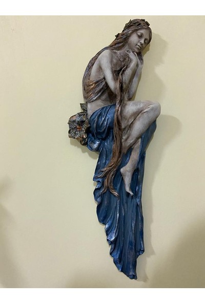 Hand Dekor Dekoratif 2'li Büyük Boy Duvar Melekleri Heykel Biblo Hand Dekor Dekoratif 2'li Büyük Boy Duvar Melekleri Heykel Biblo