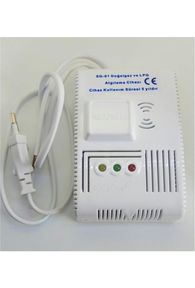 Safegas Gaz Alarm Cihazı Doğalgaz Lpg Dedektörü - Igdaş Gazmer Onaylı Safegas Gaz Alarm Cihazı Doğalgaz Lpg Dedektörü - Igdaş Gazmer Onaylı