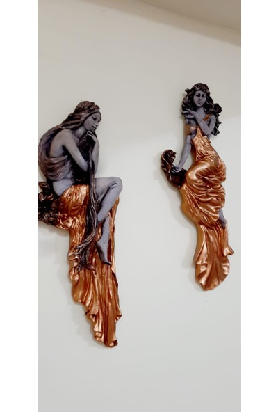 Hand Dekor Dekoratif Büyük Boy Duvar Melekleri 2'li Set Hand Dekor Dekoratif Büyük Boy Duvar Melekleri 2'li Set