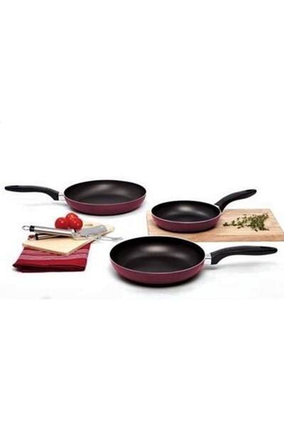 Teflon Tava Seti 20CM-24CM-28CM Teflon Tava Seti 20CM-24CM-28CM