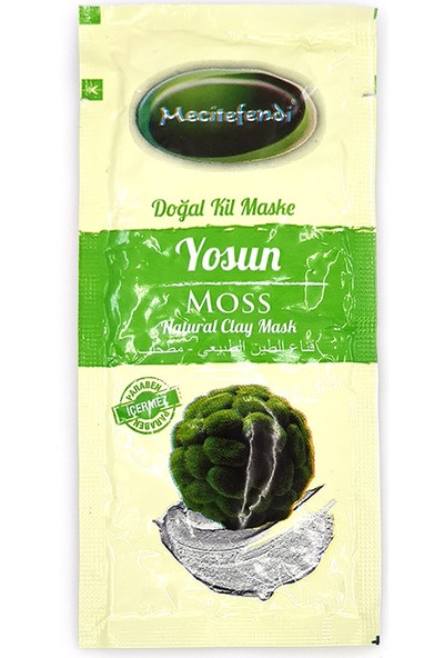 Mecit Efendi doğal Kil Maske Yosun 20 gr (Tek Kullanımlık Mecit Efendi doğal Kil Maske Yosun 20 gr (Tek Kullanımlık