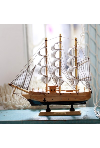 Elifeshop ES158240E El Yapımı Ahşap Yelkenli Gemi Maketi Barbaroslar Model 30 Cm. Büyük Boy Elifeshop ES158240E El Yapımı Ahşap Yelkenli Gemi Maketi Barbaroslar Model 30 Cm. Büyük Boy