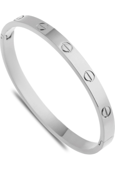 Livs Accessories Çelik Kelepçe Cart.model Bileklik Gümüş Kap.livs ÇK-28-0141 Livs Accessories Çelik Kelepçe Cart.model Bileklik Gümüş Kap.livs ÇK-28-0141