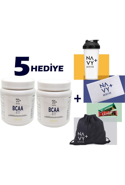 Navy Plus Nutrition 2 Adet Bcaa 4:1:1 228 gr Ananas Aroma + Shaker + Askılı Çanta + Havlu + Protein Bar Navy Plus Nutrition 2 Adet Bcaa 4:1:1 228 gr Ananas Aroma + Shaker + Askılı Çanta + Havlu + Protein Bar