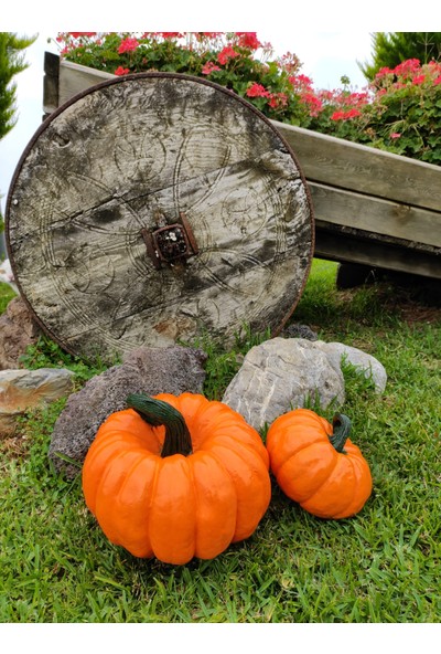 SZN Dekor Ikili Turucu Balkabağı,polyester Kabak, Bahçe ve Balkon Dekorasyonu SZN Dekor Ikili Turucu Balkabağı,polyester Kabak, Bahçe ve Balkon Dekorasyonu