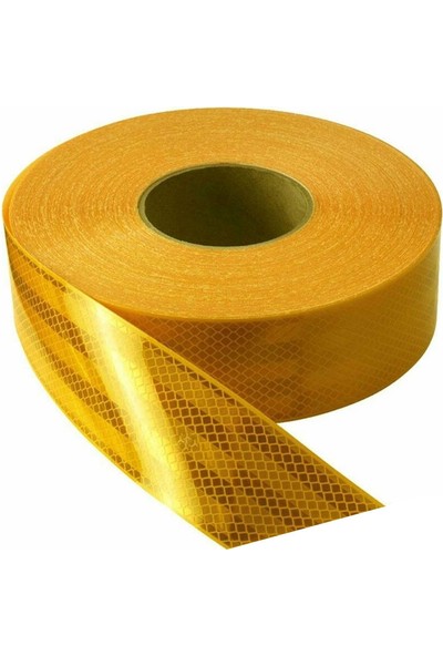 Nzb Reflektörlü Reflektif Fosforlu Şerit Bant Bandı 3 Metre-Sarı Nzb Reflektörlü Reflektif Fosforlu Şerit Bant Bandı 3 Metre-Sarı