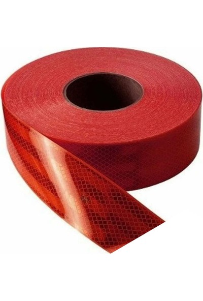 Nzb Reflektörlü Reflektif Fosforlu Şerit Bant Bandı 50 Metre-Kırmızı Nzb Reflektörlü Reflektif Fosforlu Şerit Bant Bandı 50 Metre-Kırmızı