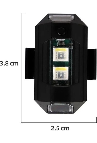 Best Rgb Motosiklet Drone Bisiklet Otomotiv Şarjlı Kablosuz Mini LED Lamba- 7 Renk Flaşlı Best Rgb Motosiklet Drone Bisiklet Otomotiv Şarjlı Kablosuz Mini LED Lamba- 7 Renk Flaşlı