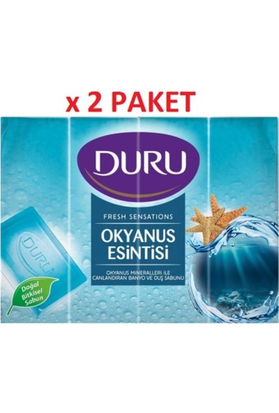 Duru Fresh Sensatıon Okyanus Esintisi Duş Sabunu 2'li Paket 4X150 gr Duru Fresh Sensatıon Okyanus Esintisi Duş Sabunu 2'li Paket 4X150 gr