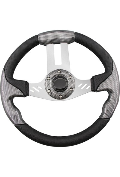 Sharplace Direksiyon Simidi Golf Sepeti Karbon Fiber 11 ”kimlik Retrofit Pu Deri 3 Konuşan Karbon Fiber A (Yurt Dışından)